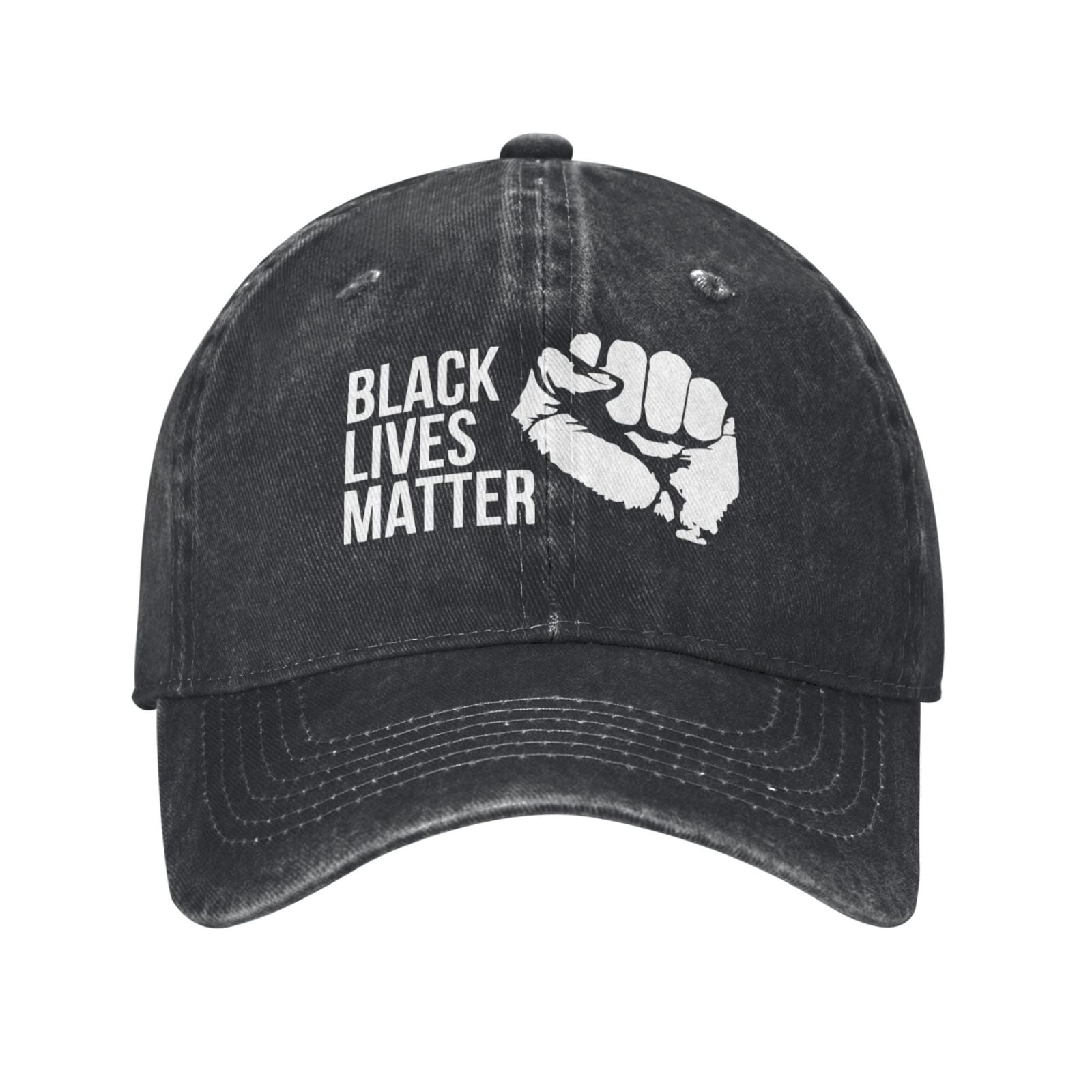Black Lives Matter Logo Unisex Adult Washed Denim Cotton Sport Outdoor ...