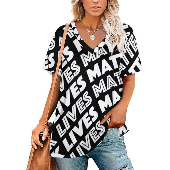 Black Lives Matter Print 4 New Fashion Zip Off Shoulder Top Short ...