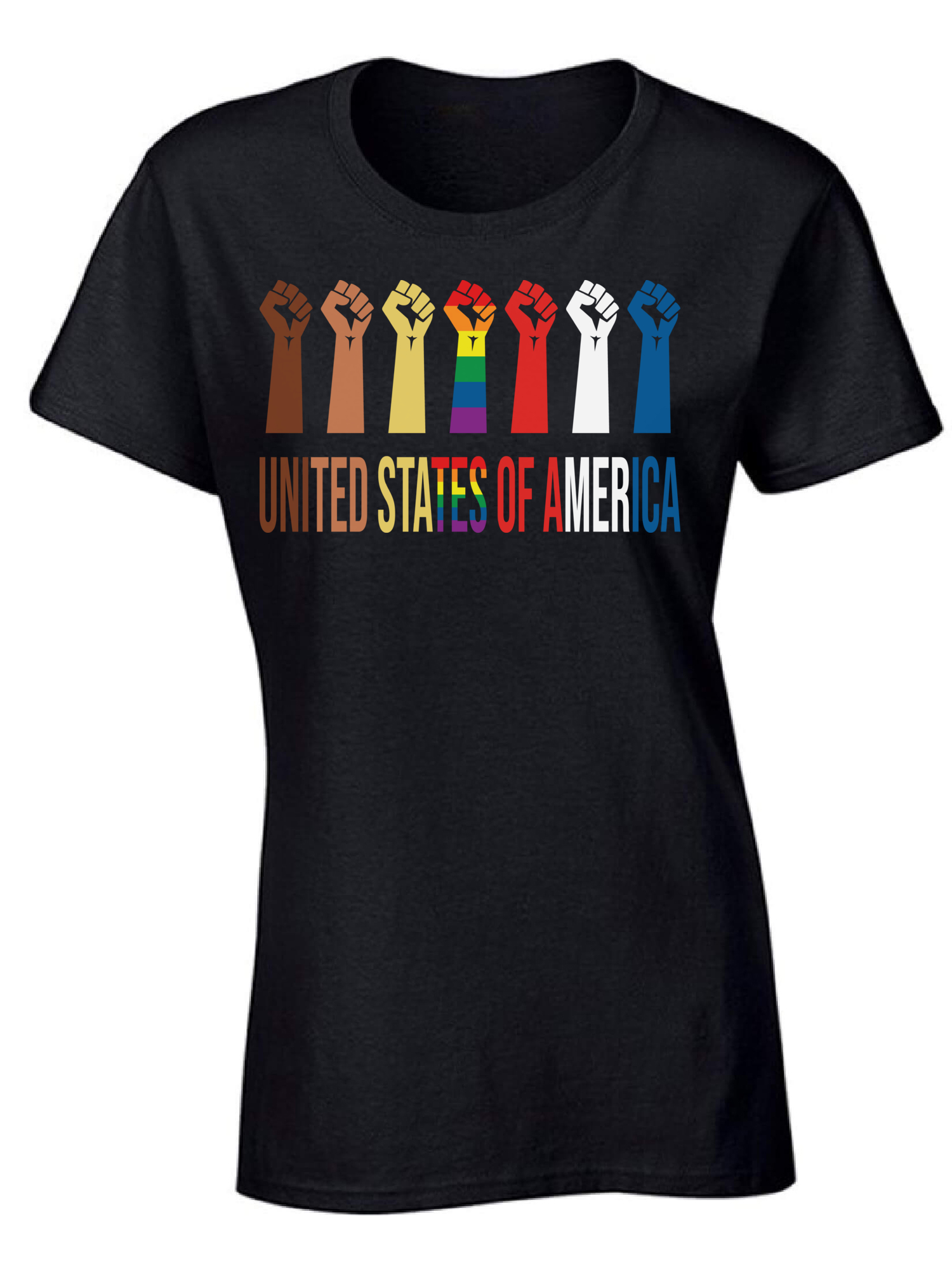 Black Lives Matter T Shirt LGBT Shirt Pride We Are United States of ...