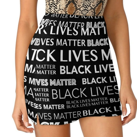 Black Lives Matter Women's skirt Sport Skort Skirt With Pocket Fashion ...