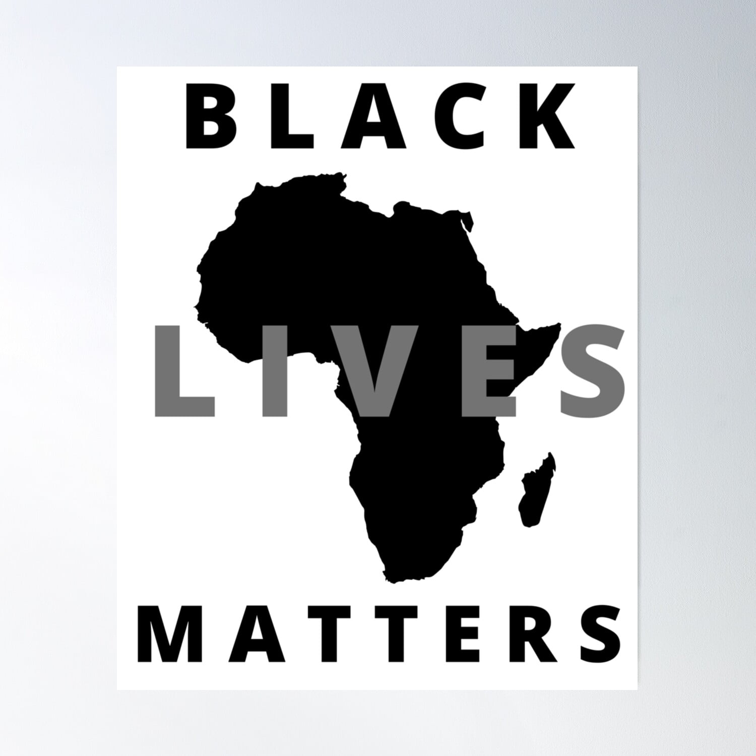 Black Lives Matters, Poster Wall Art, Modern Wall Decor, 12x18 UNFRAMED ...