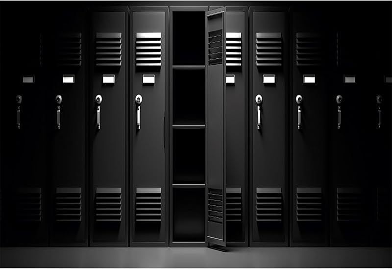 Black Locker Backdrop Sports Gym School locker Photography Background ...