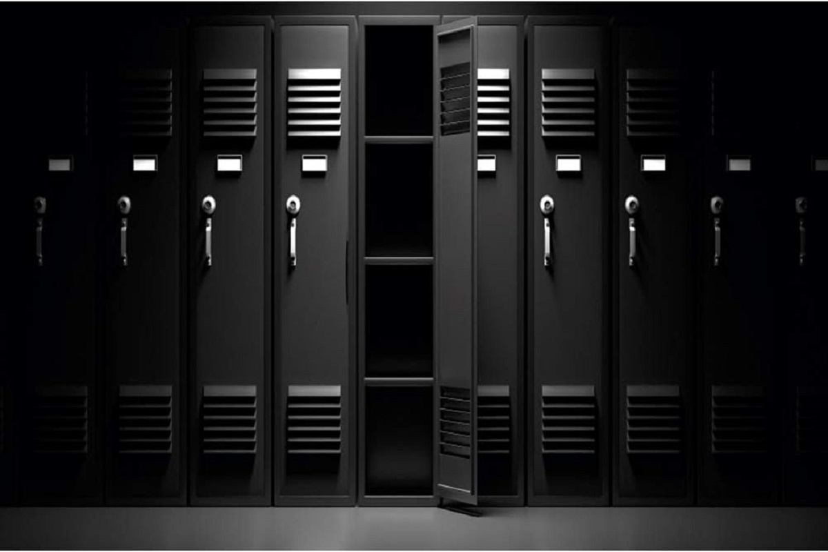 Black Locker Photography Backdrop Sports Gym School Background Stadium ...
