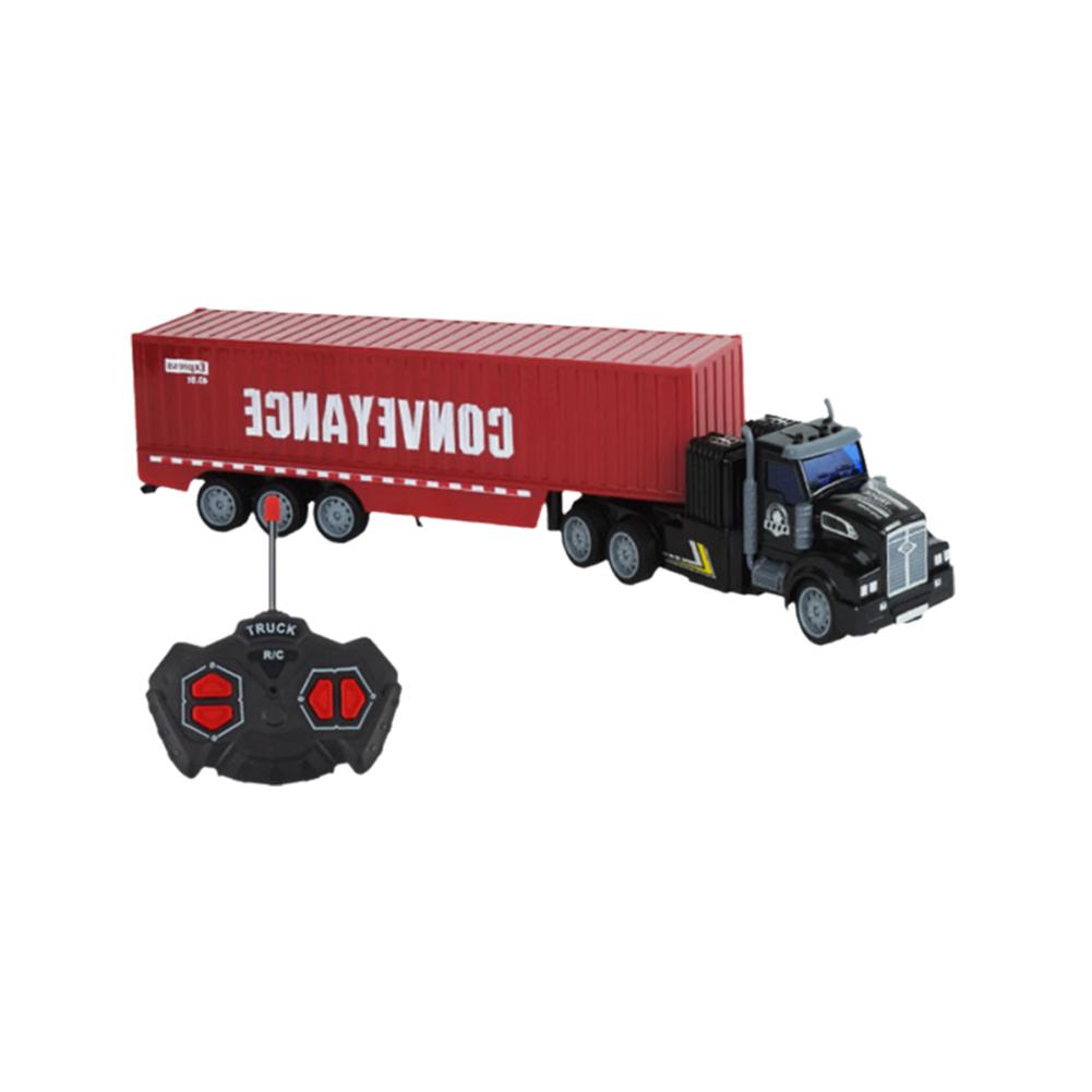 Black Long Head Red Cabinet (F)$ Wireless Rc Remote Control Car Semi ...