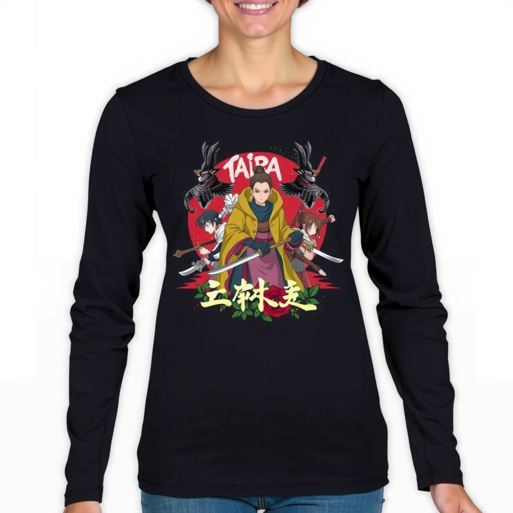 Black Long Sleeve T-Shirt featuring 'The Ancient Magus' Bride' anime ...