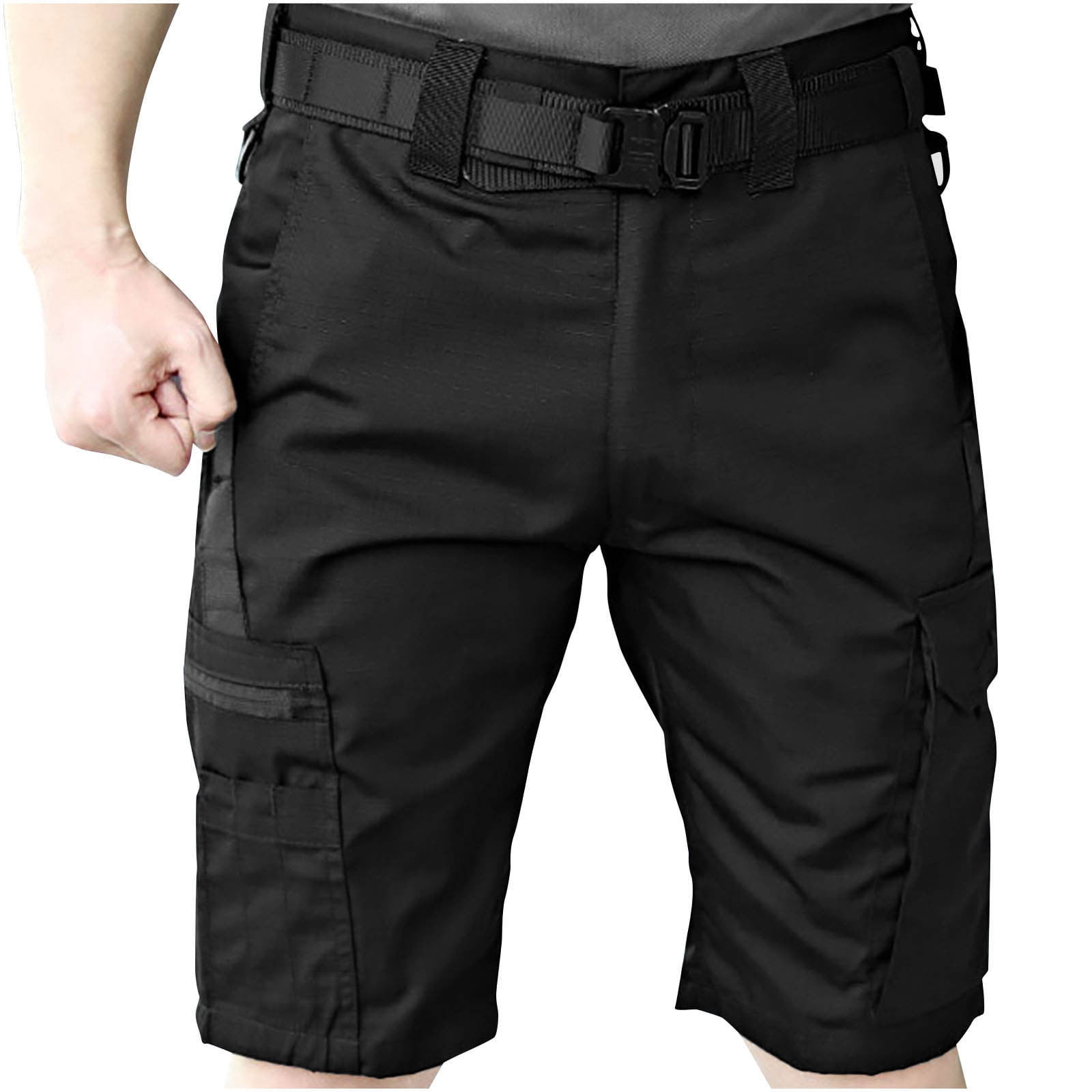 Black Loose Fit Lightweight Trousers Pants for Mens Summer Fall Wild Cargo Sport Gym Hiking ...
