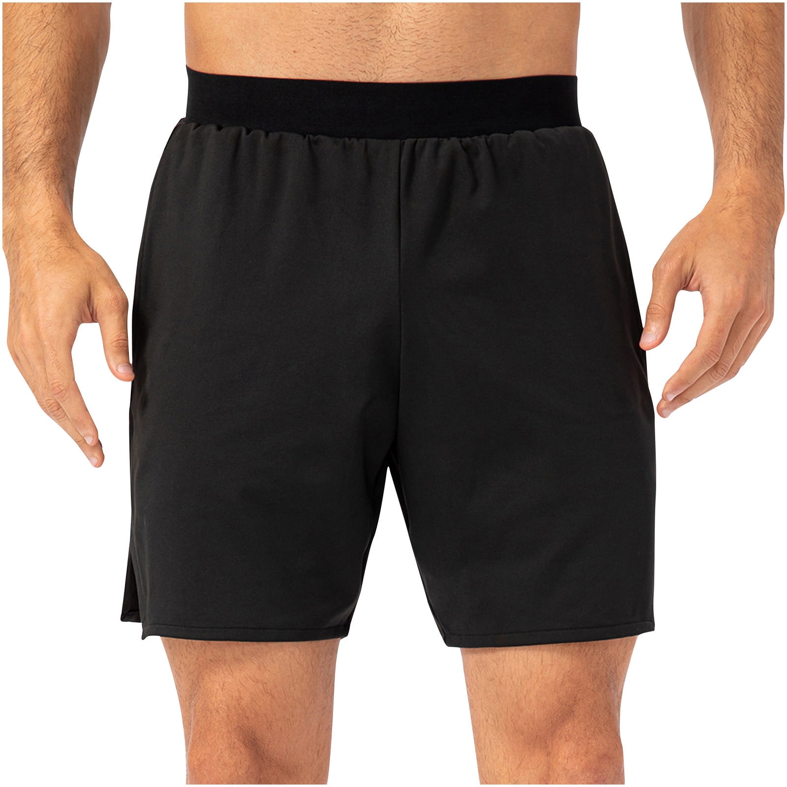 Black Loose Fit Shorts for Mens Fall Summer Track Gym Beach Brunch ...