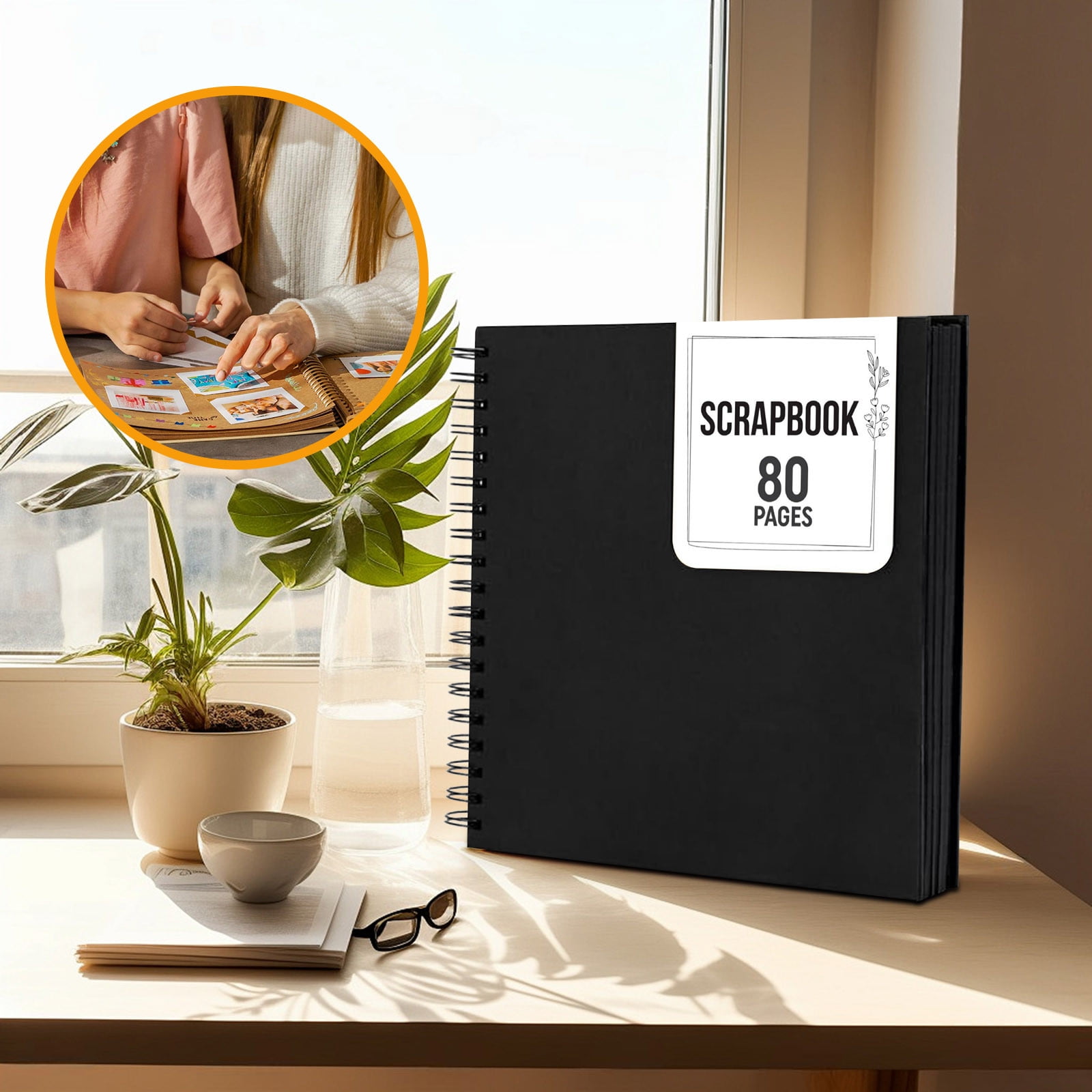 Black Loose Leaf Album DIY Wedding Baby Commemorative Scrapbook Album ...