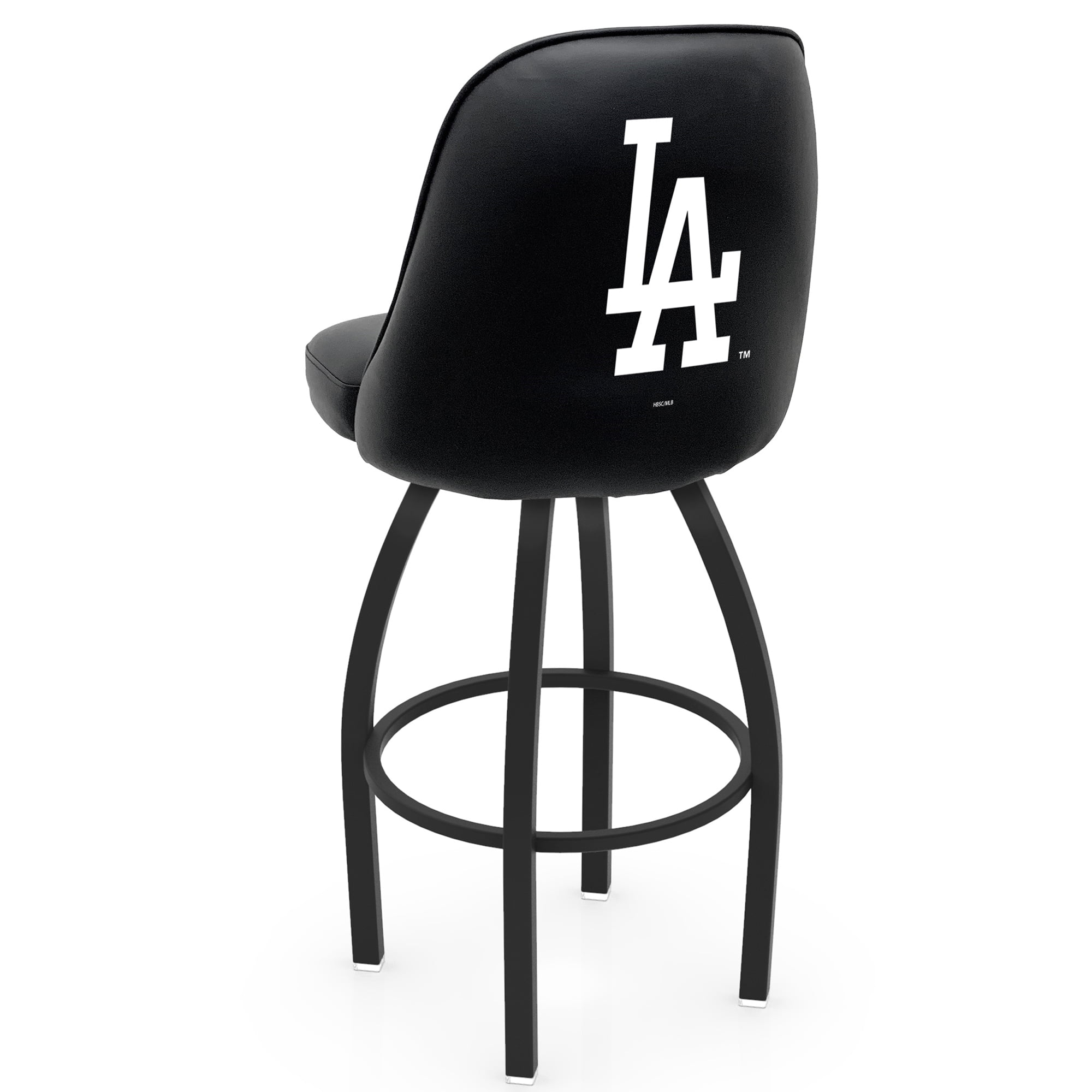 Black Los Angeles Dodgers 36" Swivel Bucket Seat Bar Stool - Walmart.com