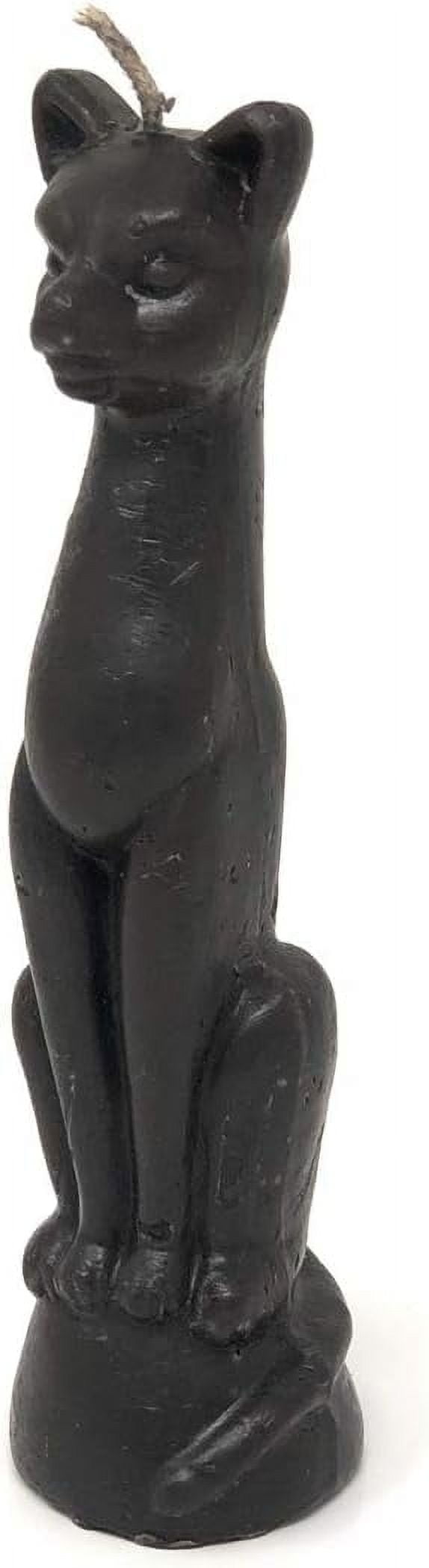 Black Lucky Cat Candle - Ancient Egyptian Goddess Symbol for Good Luck ...