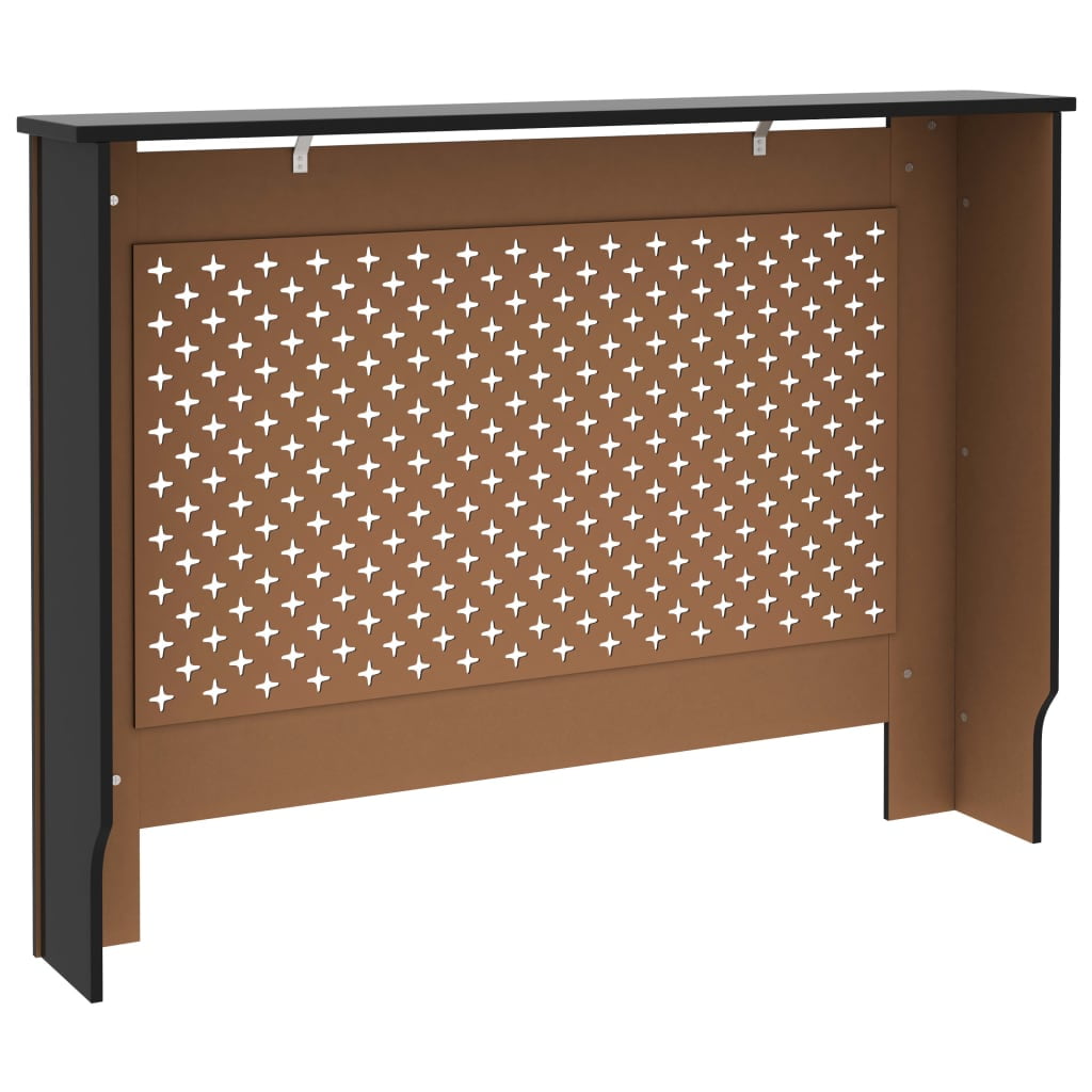 Black MDF Radiator Cover, Easy Assembly, Modern Design - Walmart.com