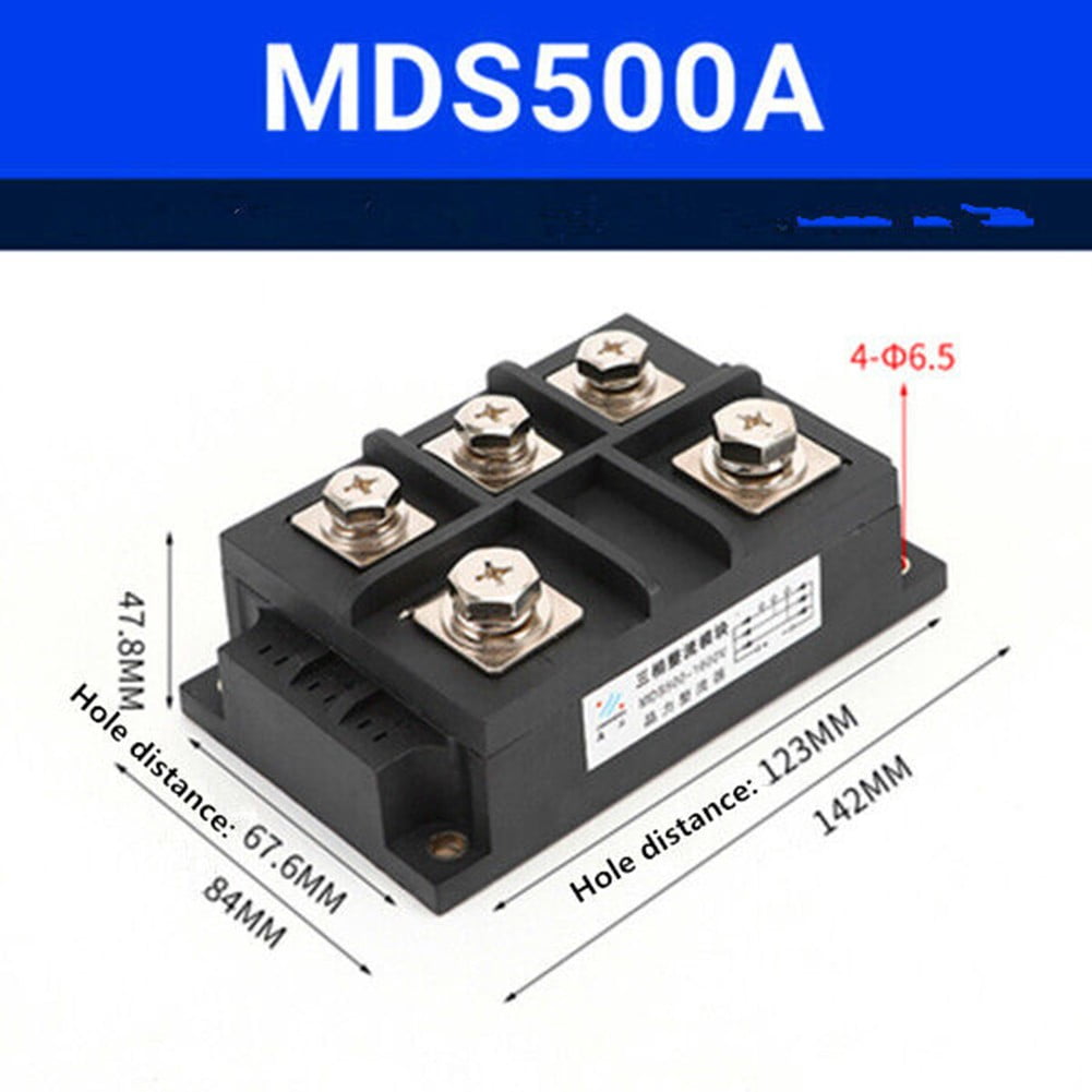 Black MDS20A300A500A800A1000A1200A 1600V Three Phase Rectifier Bridge ...