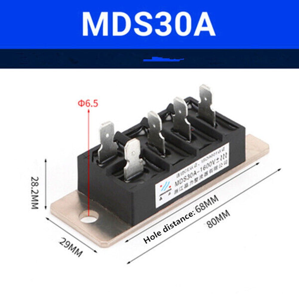 Black MDS20A300A500A800A1000A1200A 1600V Three Phase Rectifier Bridge ...