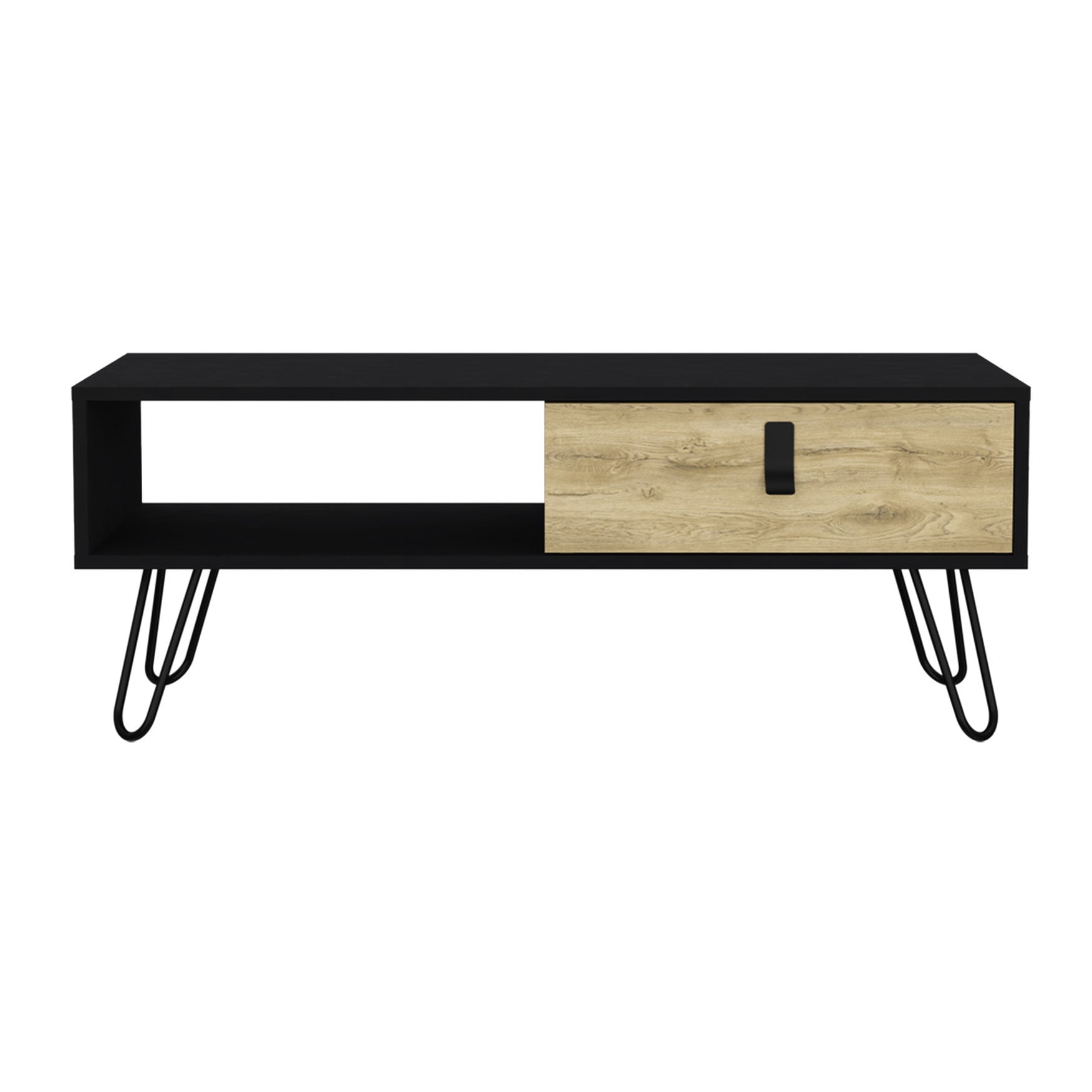 Black/Macadamia Color Scheme - Drawer for Hidden Items - Living Room ...