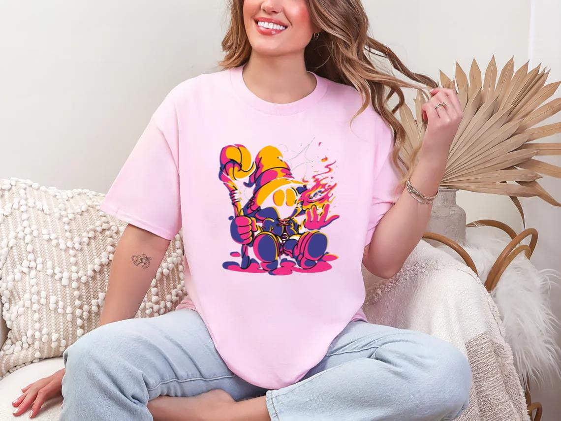 Black Mage Fire T-Shirt for RPG Gamers and Fantasy Lovers, for men & women, up to size 5XL ...