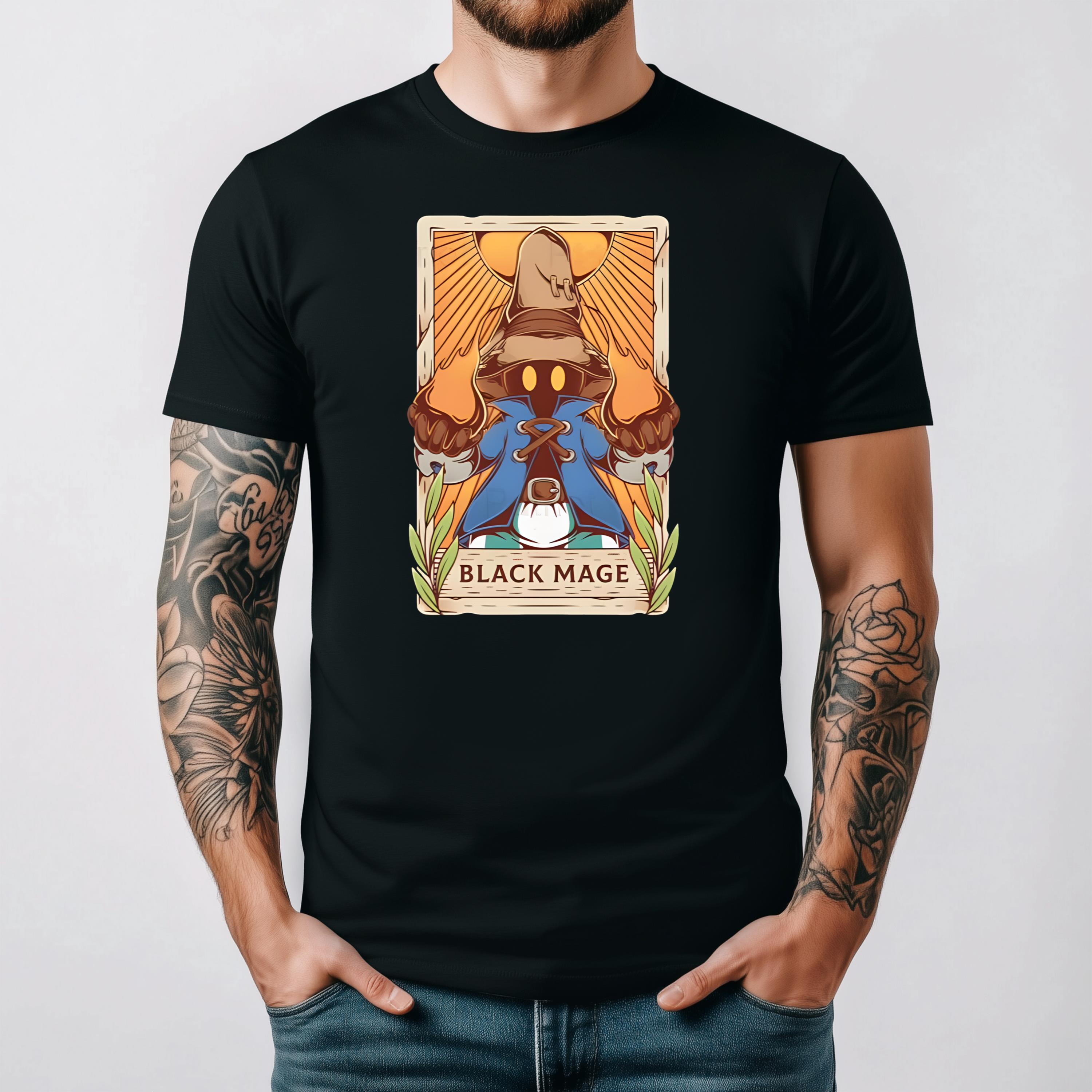 Black Mage Tarot Card Gaming Graphic With Tarots Design Unisex T-Shirt ...