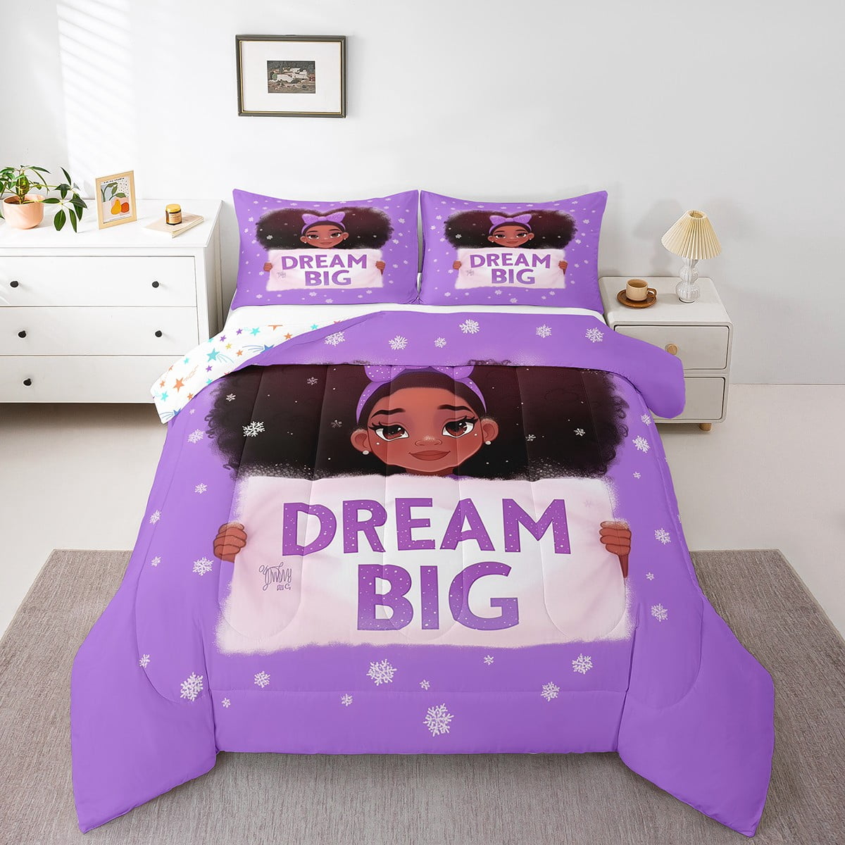 Black Magic Bedding Sets Afro Comforter Set Twin Size Christmas Decor ...