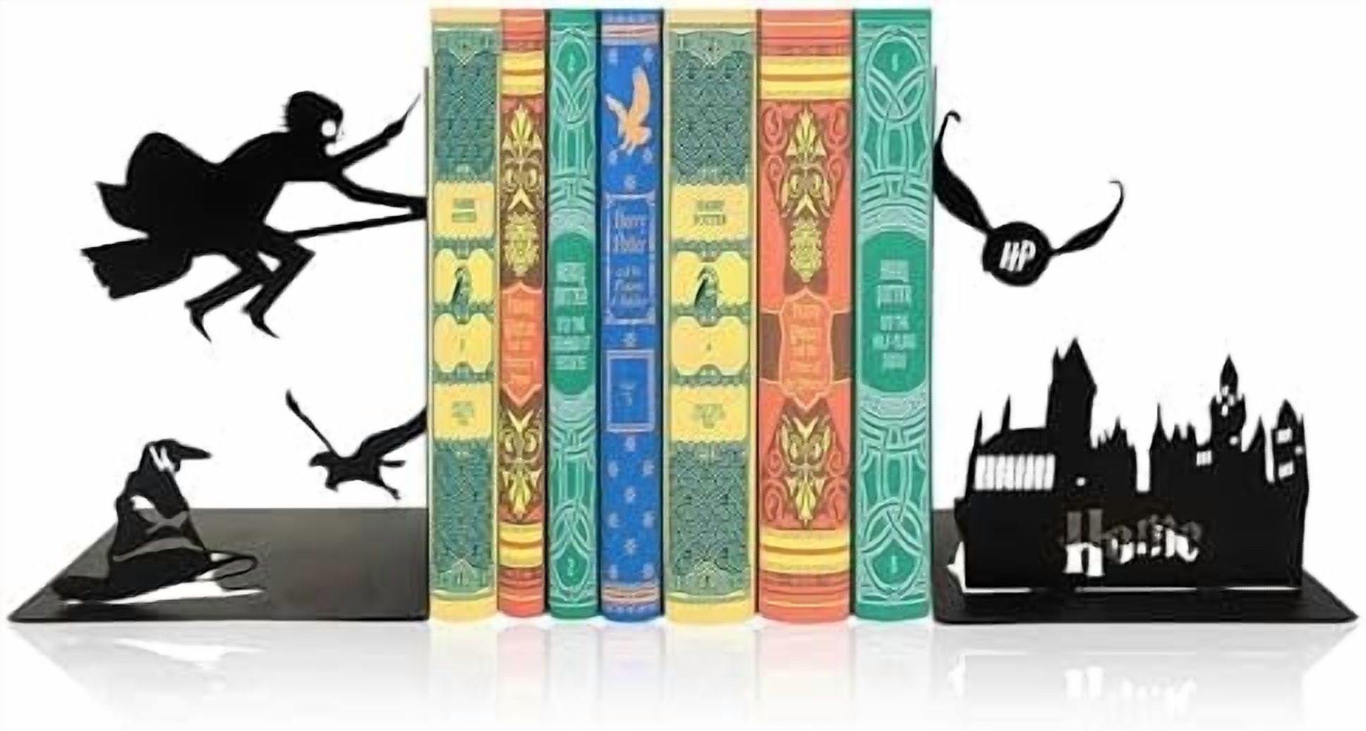 Black Magic Book Stopper - Decorative Bookends for Bookshelf - Unique ...