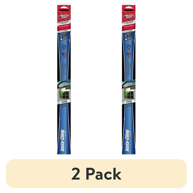 (2 pack) Black Magic Insta-Cling 5% VLT Tinted Car Window Privacy Film ...