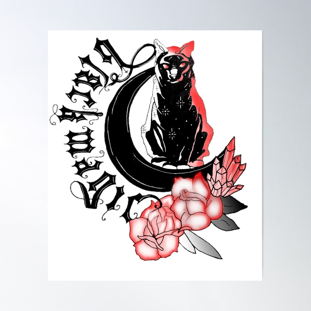 Black Magic Poster Wall Art, Modern Wall Decor For Living Room Bedroom ...