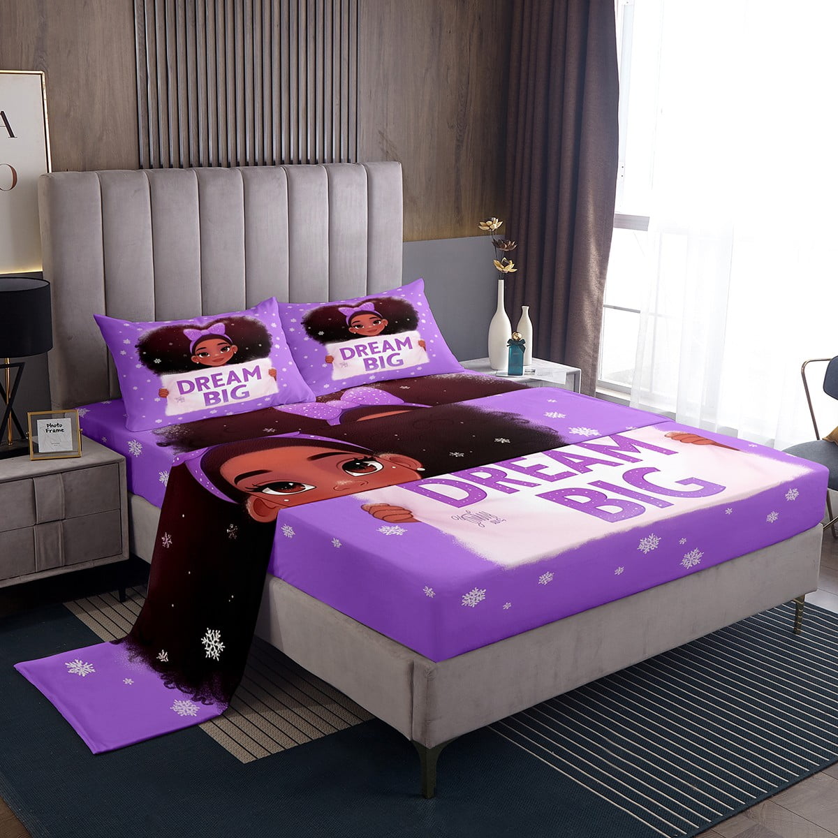 Black Magic Sheets Afro Bed Sheets King Size Christmas Decor Sheet Set ...