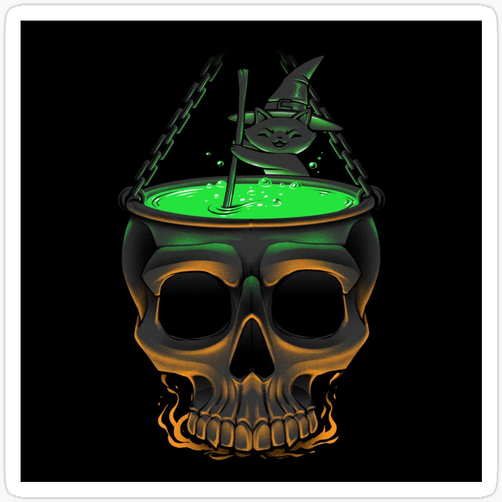 Black Magic Sticker Phone Decal Water Bottle Stickers Car Decals ...