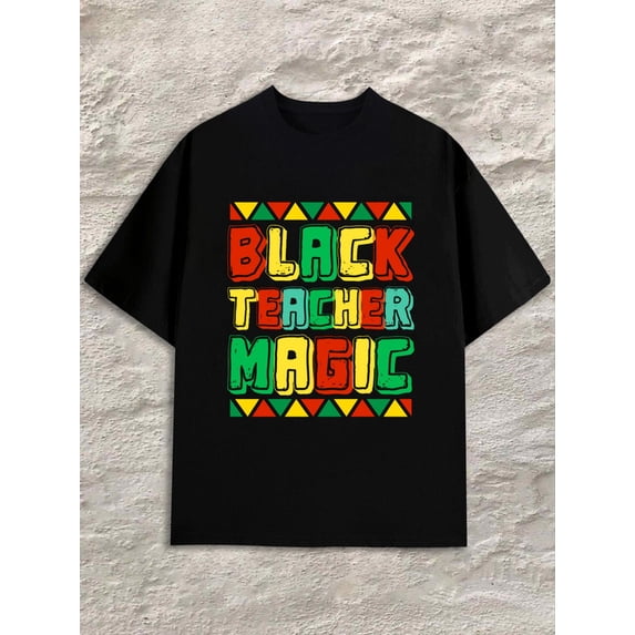 Black Magic Teacher men's black All-season fitness tops, stylish ...