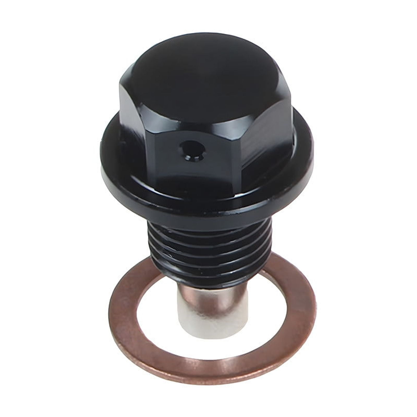 Black Magnetic Oil Drain Plug M12X1 25 Aluminum Alloy For Car Truck Suv ...