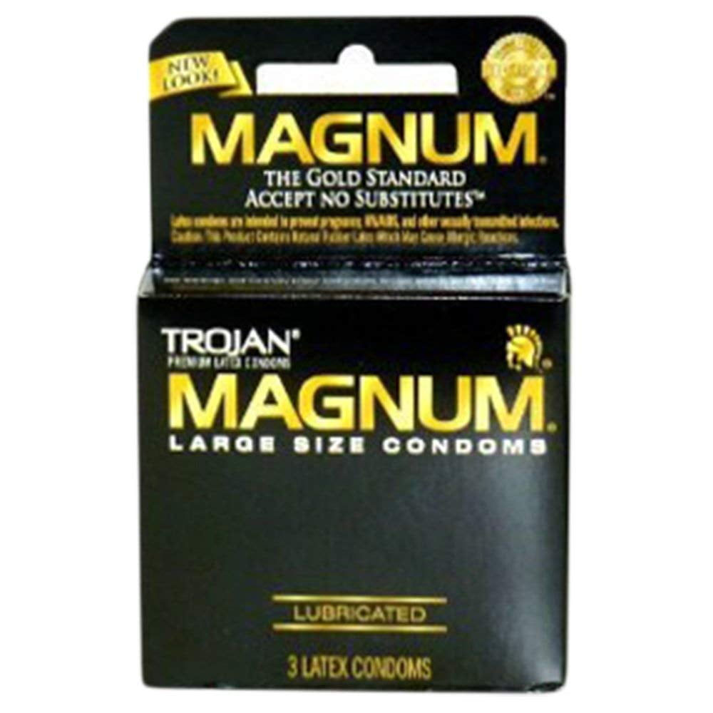 Black Magnum Lubricated Condom - Walmart.com