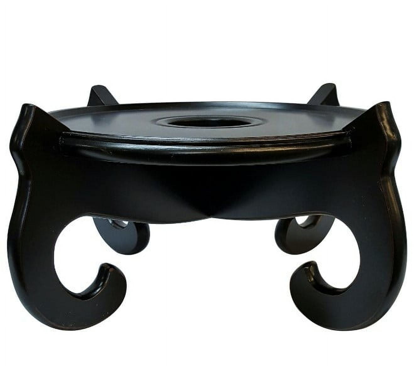 Black Mahogany Chinese Fish Bowl/Planter Stand (9.5 " Dia X 5" H ...