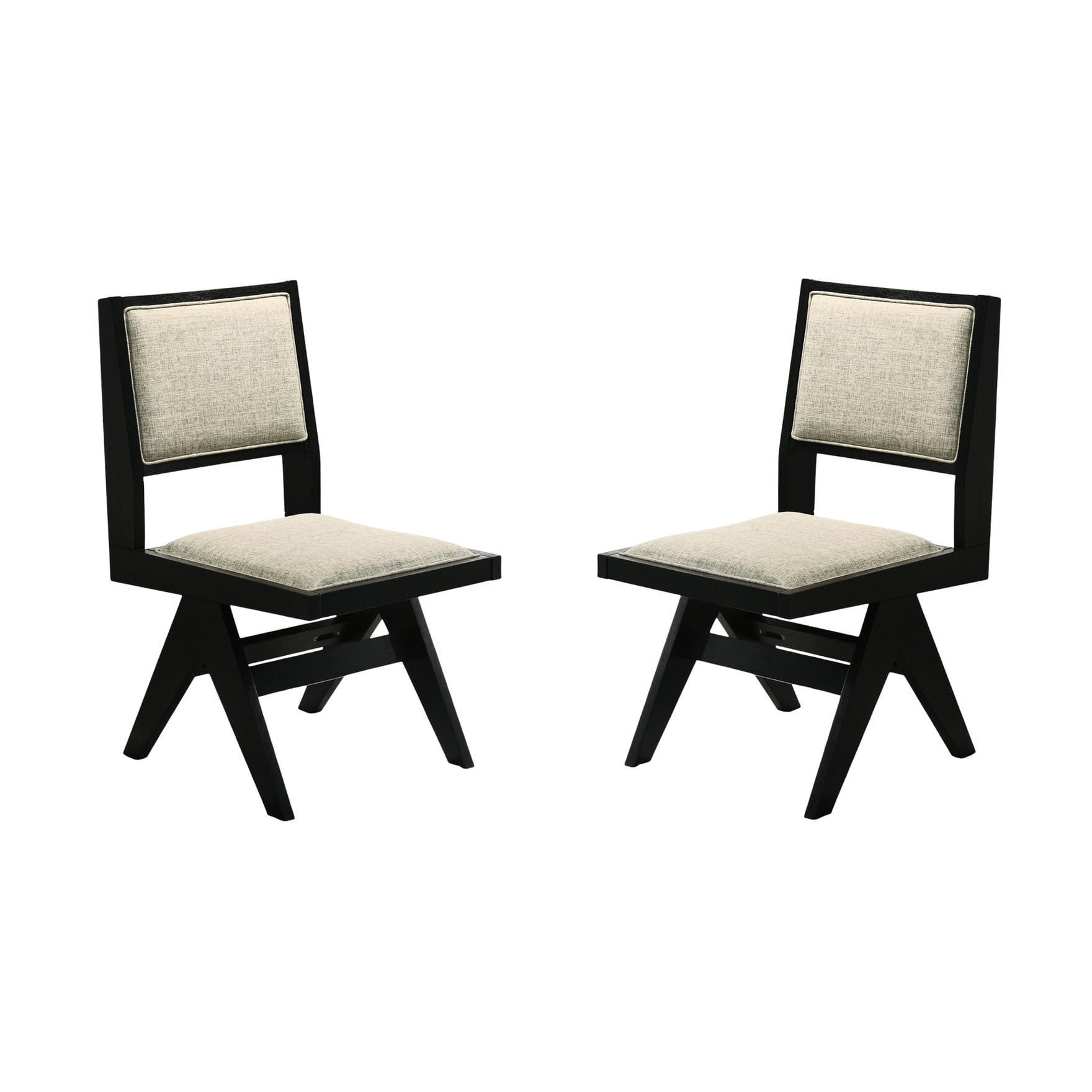 Black Main Color - Foam - Filled Seats - Dining Room Furniture - 2 Side ...