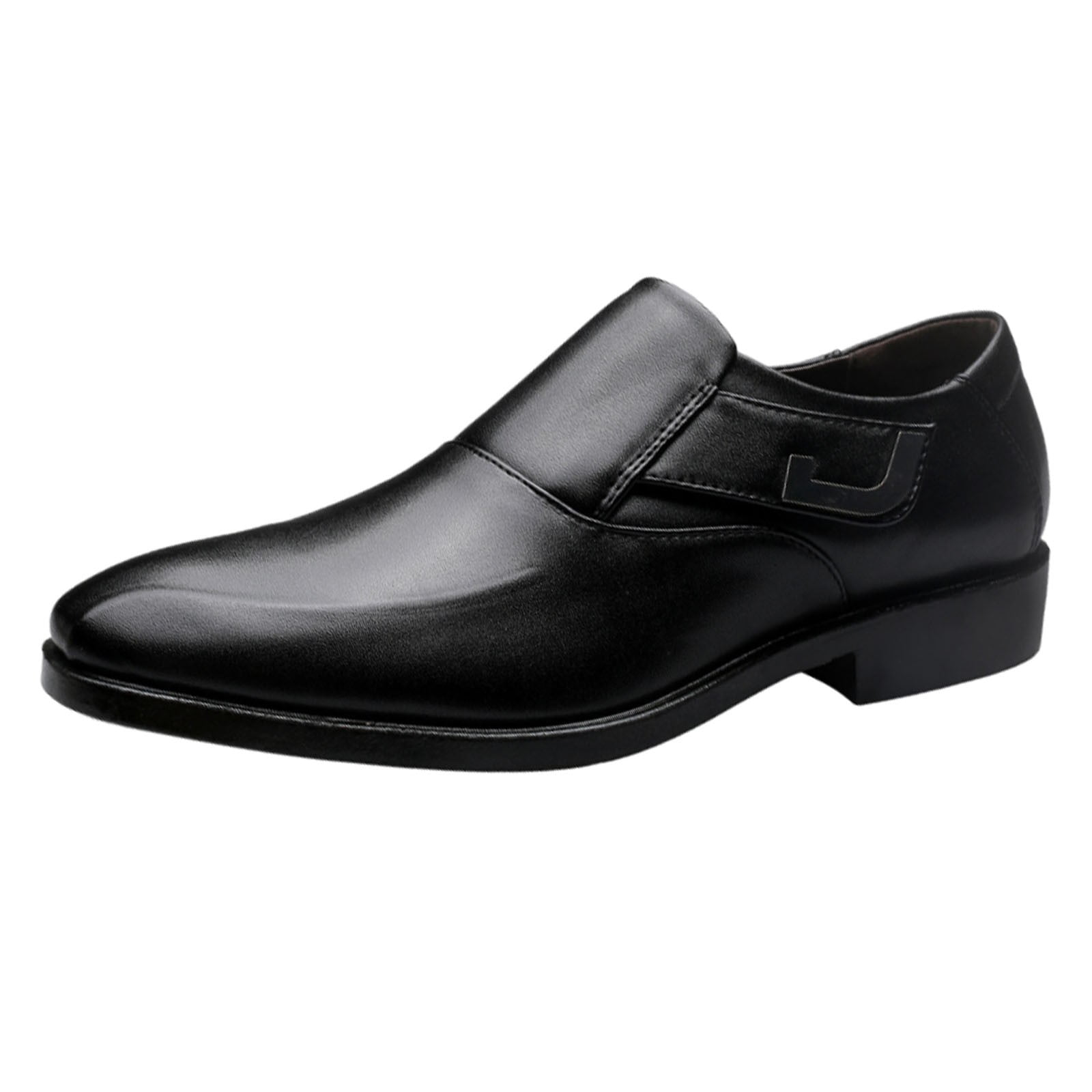 Black Male Business Casual Shoes With Soft Sole Leather For Formal ...