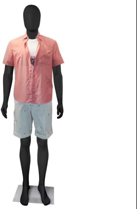 Black Male Mannequin Full Body Maniquine Model Stand Adjustable 73 inch ...