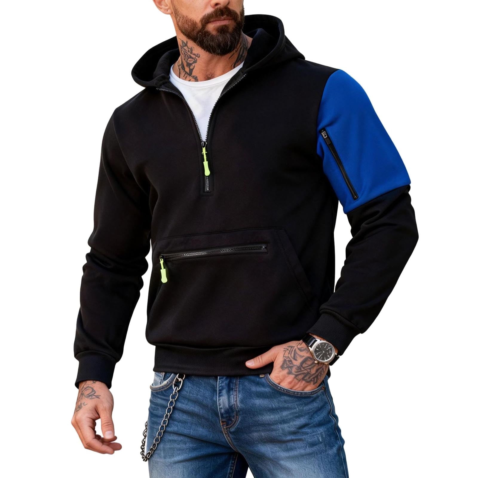 Black Man Long Sleeve Hoodies Outfit Sweatshirt for Mens Brunch Vintage ...