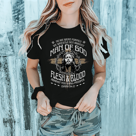 Black Man Of God Isaiah 5417 Graphic Tees Print Tshirt Shirts Christian ...