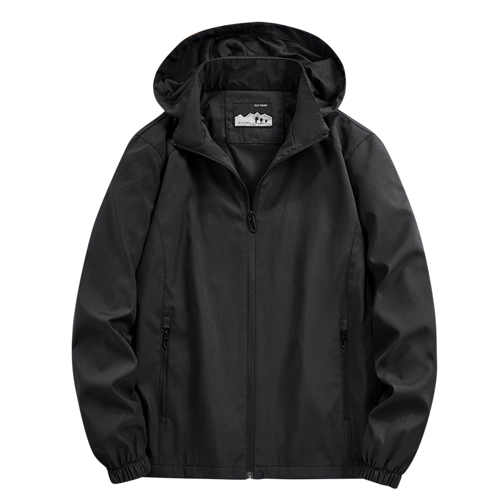 Black Man Velvet Jacket Hoods Outfit for Mens Long Sleeve Lounge Thin ...