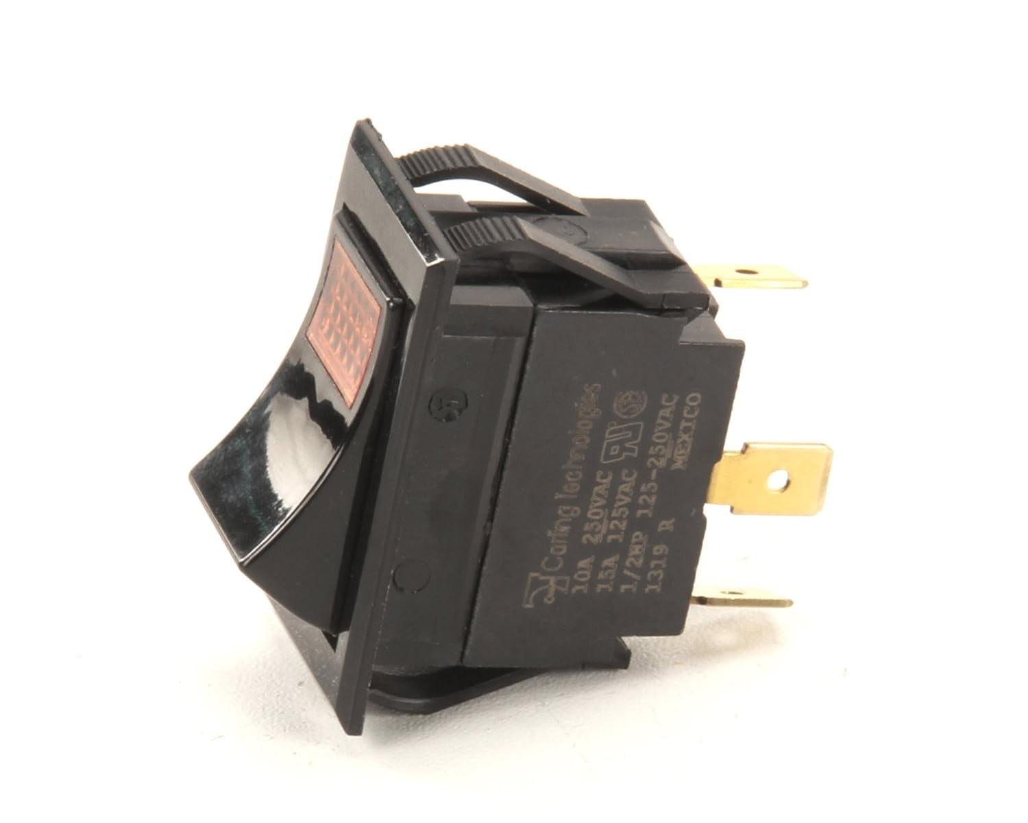 Black Manual Push Button Mechanical Switch, 1-way, Normally Open, 2 Pin ...