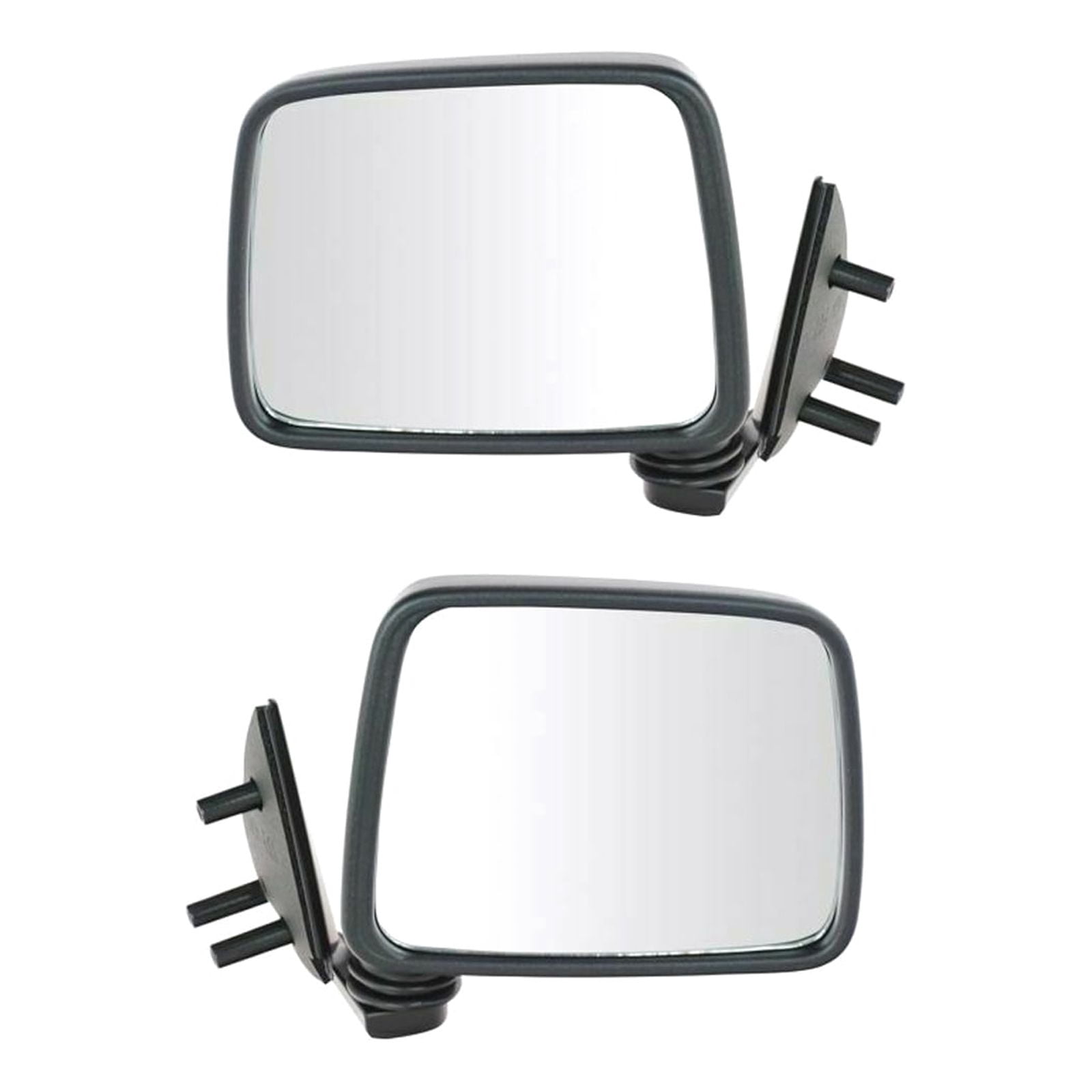 Black Manual Side View Mirror Left/Right Pair Set For Nissan Truck Fits ...