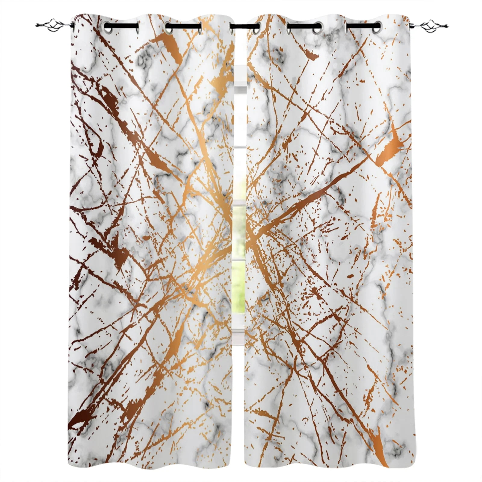 Black Marble Curtains For Living Room Window Curtain For Bedroom Modern ...
