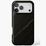 Black Marble Gold Veins Elegant for iPhone Case 11 through 17 Pro Max ...