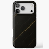 Black Marble Gold Veins Elegant for iPhone Case 11 through 17 Pro Max ...