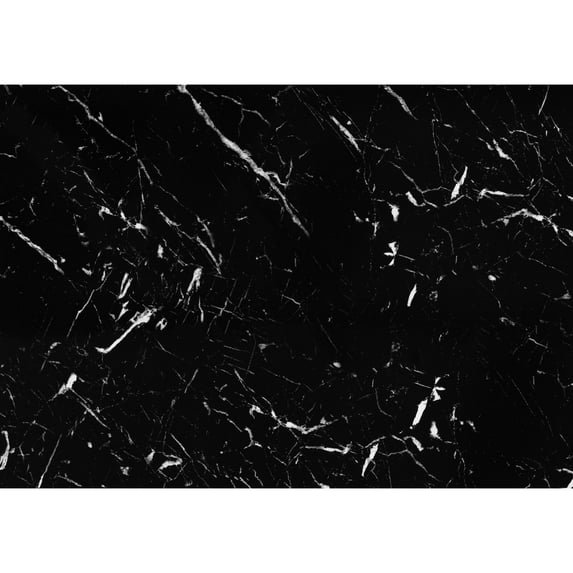 Black Marble-Look and Metal Side Table | Perfect for Bedroom as a ...