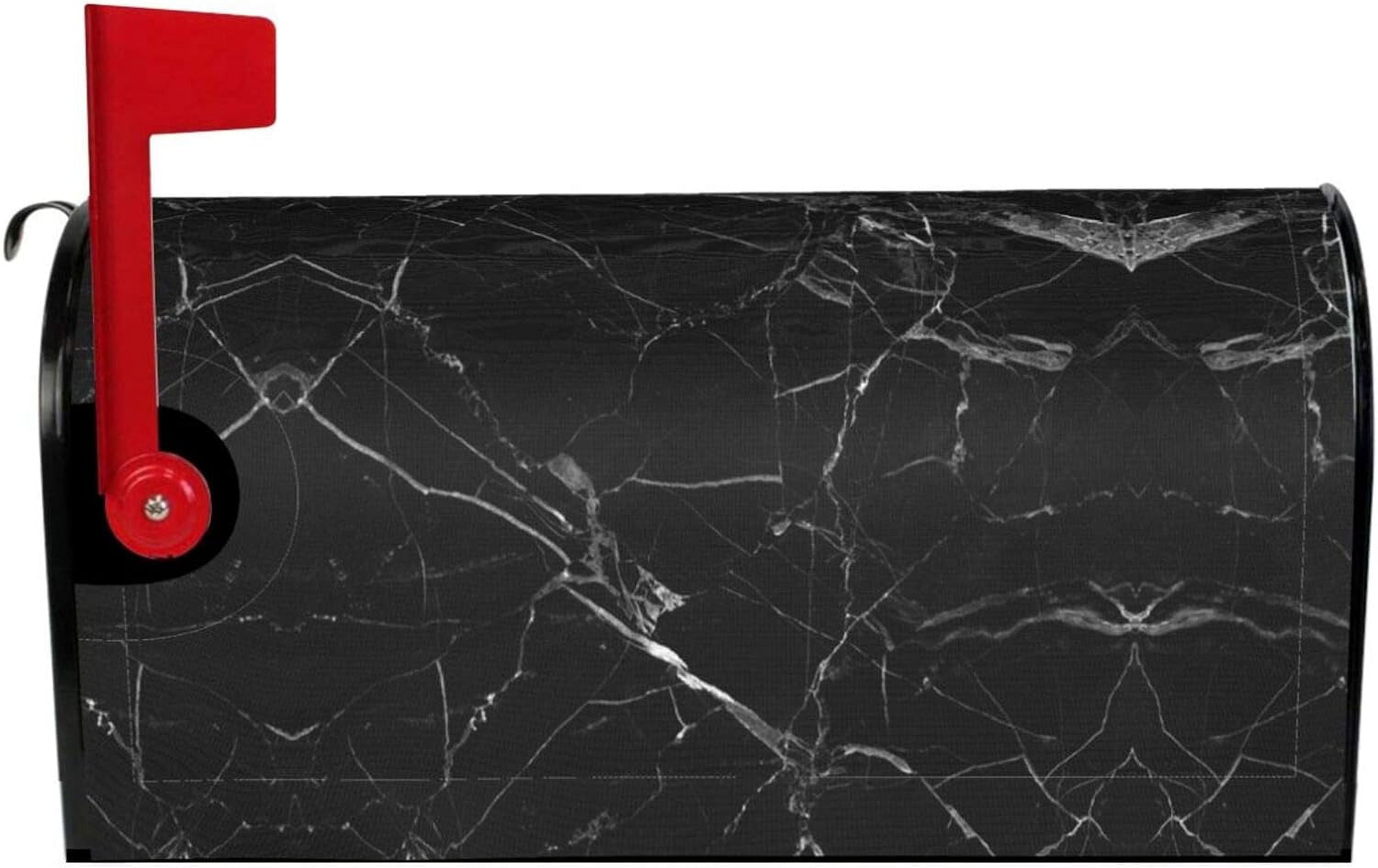 Black Marble Mailbox Cover Mailbox Wraps, Waterproof Mailbox Covers ...
