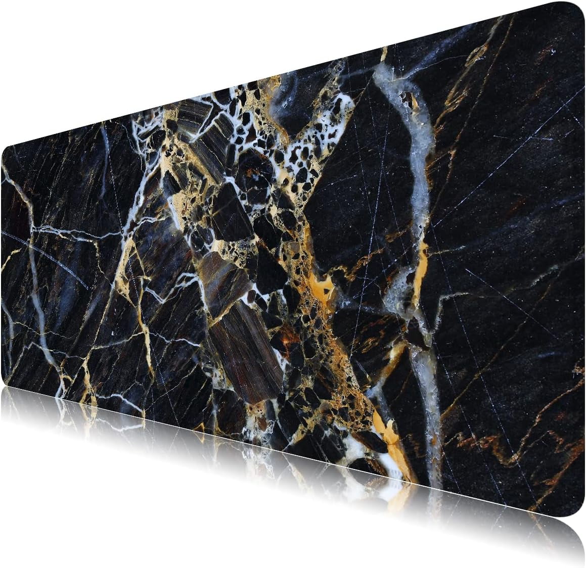 Black Marble Mouse Pad 35.5x15.8inch Extended Gaming Mouse Pad Large ...