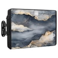 Black Marble Outdoor TV Cover 40 to 43 Inch Abstract Art Grey Gold ...