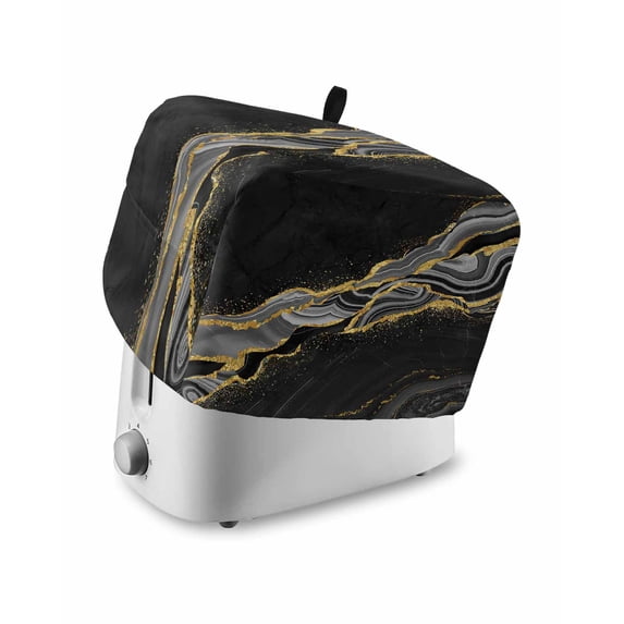 Black Marble Toaster Cover 2 Slice, Small Kitchen Appliance Covers ...