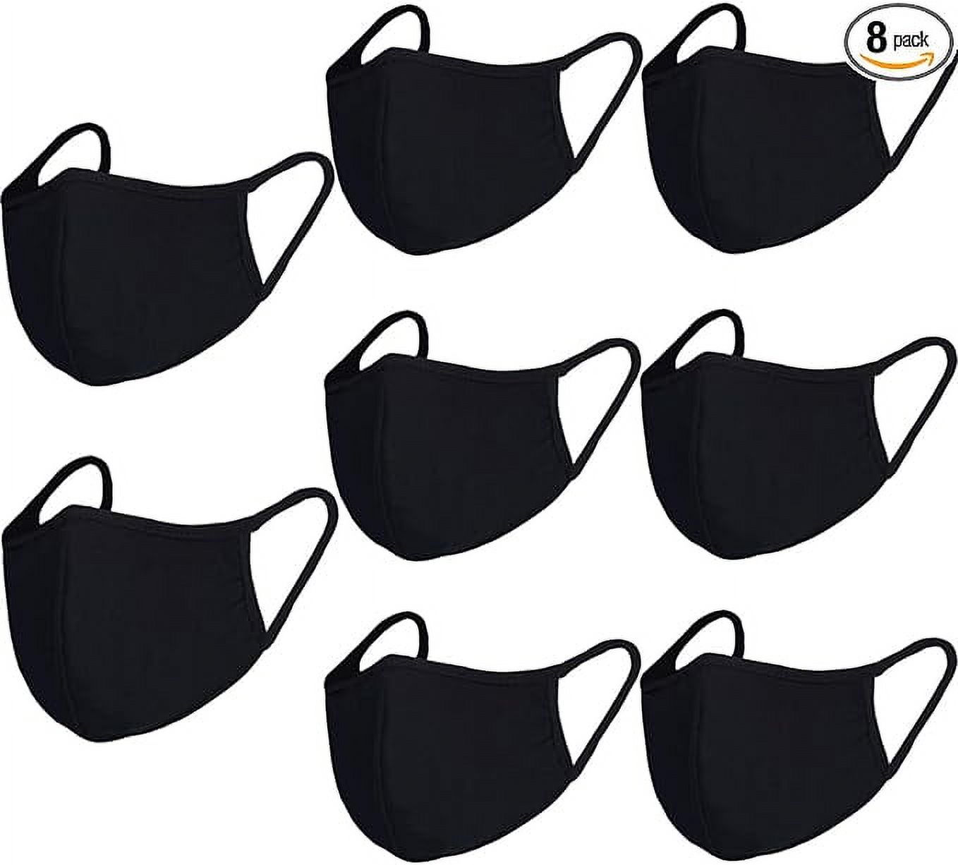 Black Mask, Fashion Protective, Unisex Black Dust Cotton, Washable ...