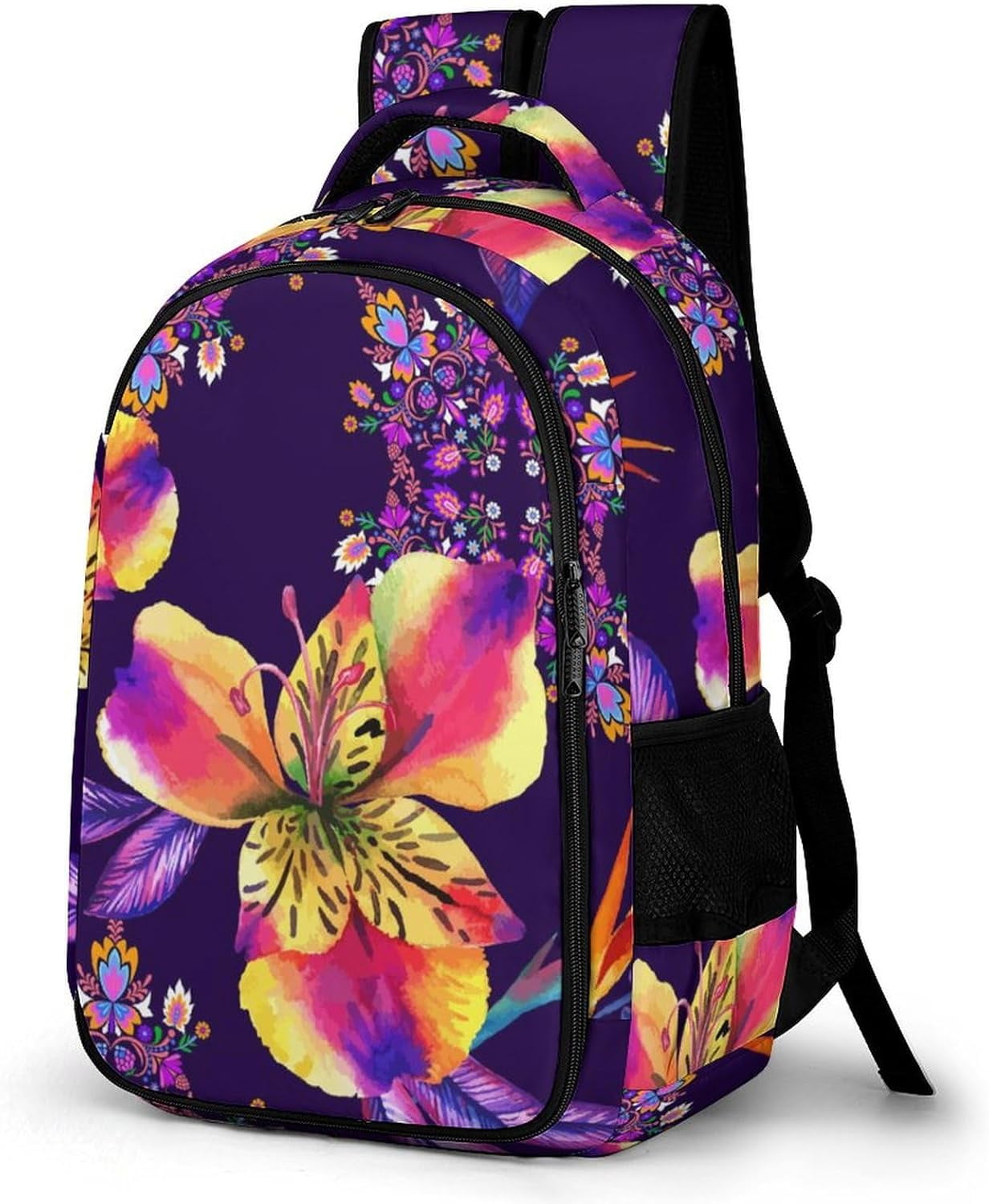 Black Mask Scream Travel Laptop Backpack Funny Ghost Devil Large Casual ...