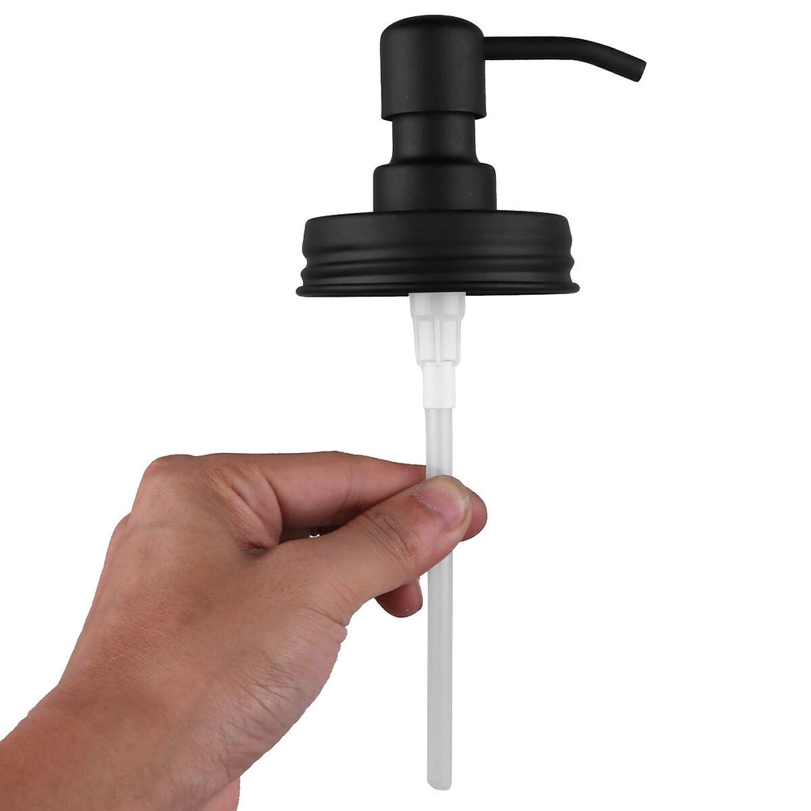 Black Mason Jar Soap Dispenser Lids For All Regular Mouth Canning Jars ...