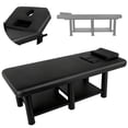 Black Massage Bed with High Density PU Leather and Sponge, 396.8341 lbs ...